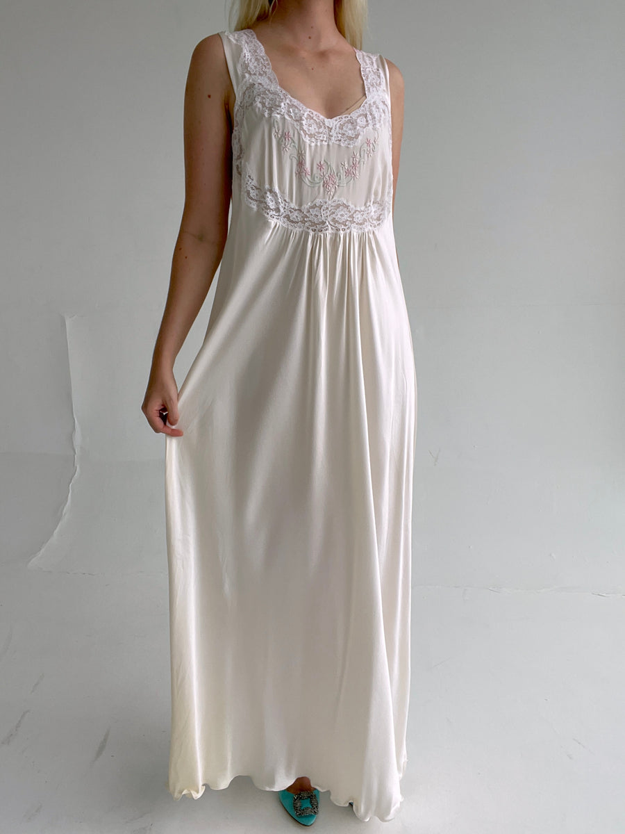 1950's Off-White Silk Slip – Eveliina Vintage